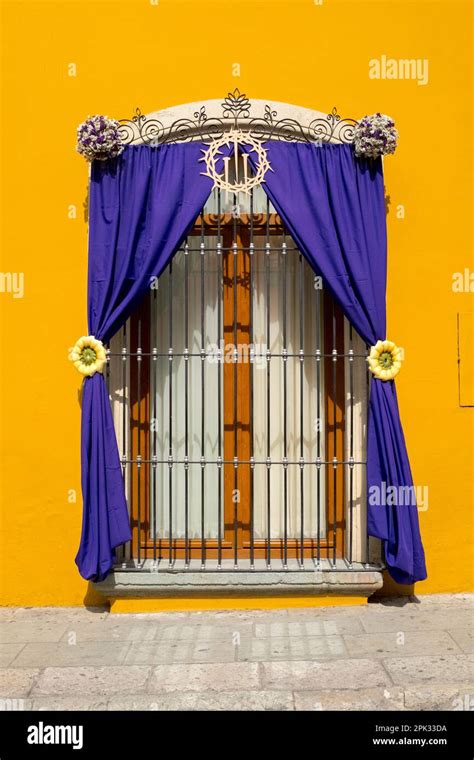 Window Decorated For The Easter Celebrations Famous Pedestrian Street