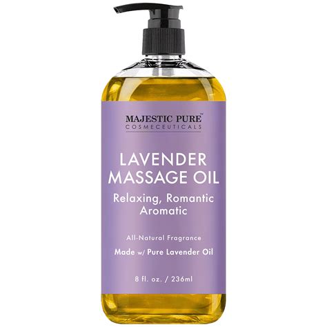 Majestic Pure Lavender Massage Oil For Men And Women Great For