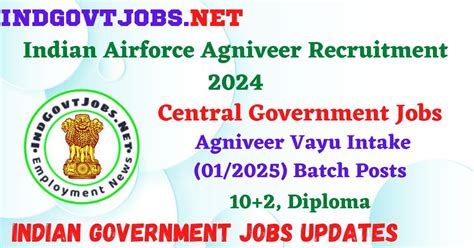 Indian Government Jobs On Linkedin Indian Airforce Agniveer