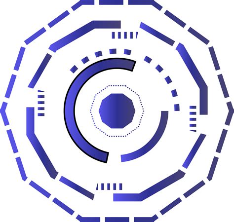 Tech Circle Technology Network Digital Science Icon Element Graphic Design Illustration 18868973 Png
