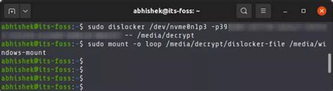 Access Bitlocker In Linux Ubuntu System