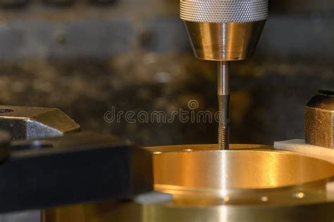The Tapping Process On Nc Milling Machine With Brass Material Stock