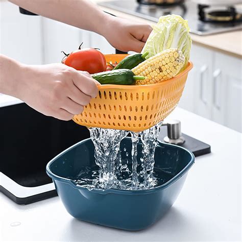 Buy Shenfenghueihuang Pieces Drain Colander Set In Detachable Plastic Double Layered
