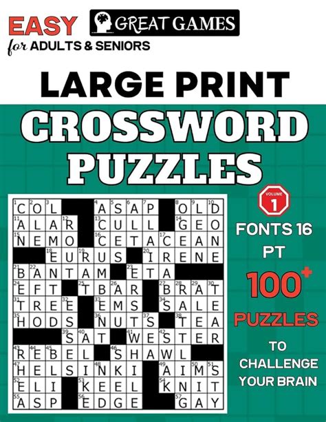 Easy Printable Crosswords For Adults