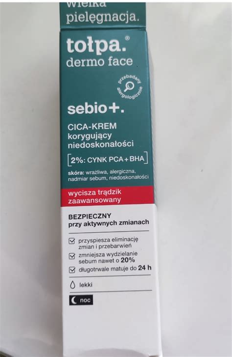 Крем для лица ночной Tolpa Sebio корректирующий несовершенства отзывы