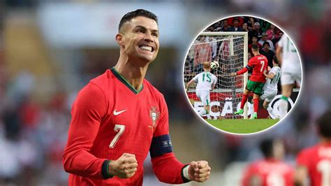 Watch Gutsy Cristiano Ronaldo Scores A Banger From Left Foot Against
