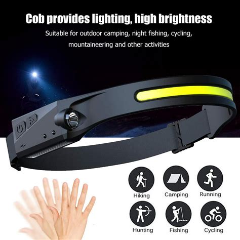 Lámpara Faro De Inducción Cob Recargable 350lm Faro Para Correr Para