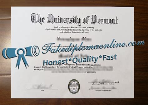 How To Buy A University Of Vermont Degree Fake Uvm Diploma Online