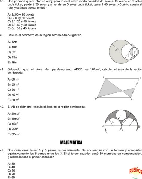 SOLUCIONARIO EXAMEN ADMISIÓN AGRARIA 2022 II 2023 UNIVERSIDAD NACIONAL