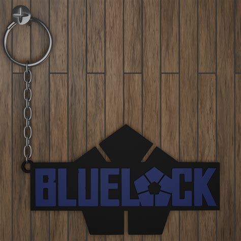 Stl File Blue Lock Logo Keychain Multicolor 🔒 ・3d Printing Idea To