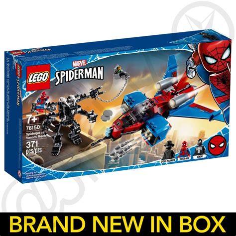 LEGO 76150 Marvel Spiderman Spiderjet Vs Venom Mech Tags Spider Man