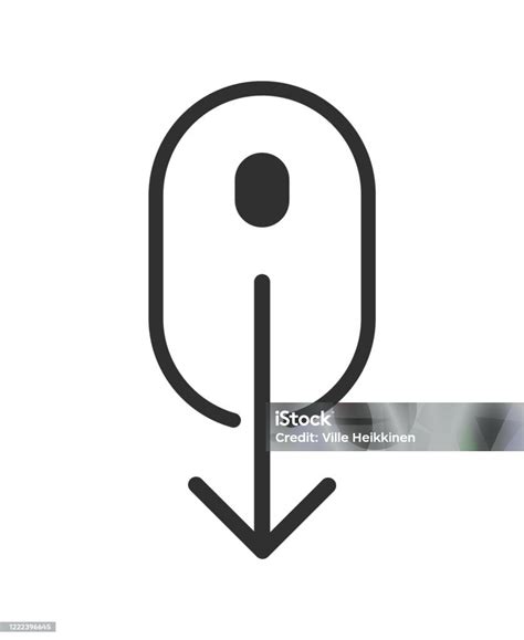 向下滾動圖示形狀滾動滑鼠符號以進行 Web 或應用設計隔離在白色背景上趨勢線設計標誌向量圖向量圖形及更多互聯網圖片 互聯網 個人電腦