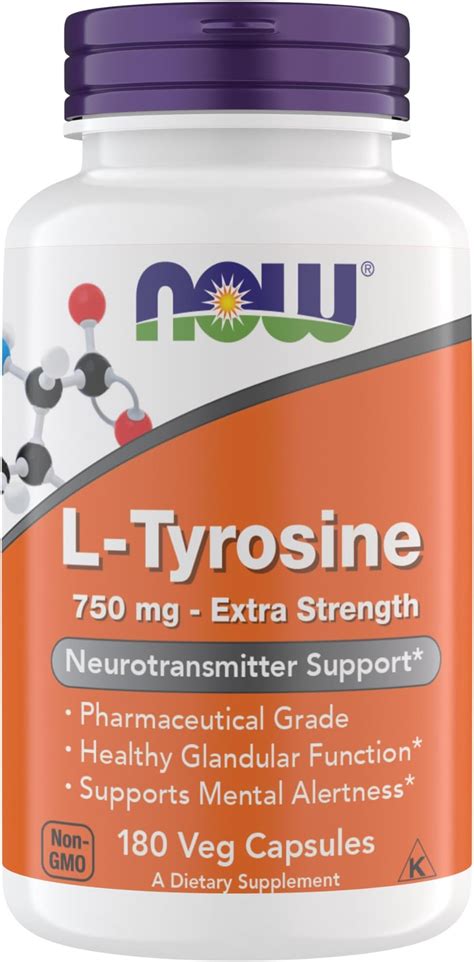 Nutricost L Tyrosine 500mg 180 Capsules Gluten Free