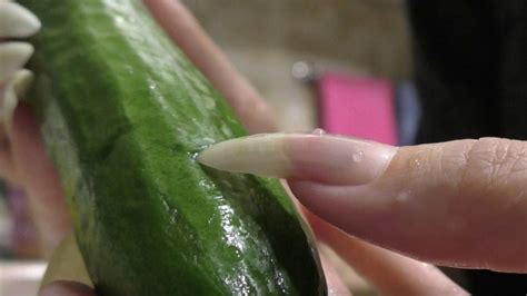 Claw And Sliced Cucumber With Sharp Nails Clawsinurskin Clips4sale