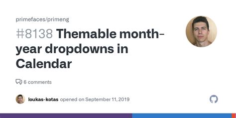 Themable Month Year Dropdowns In Calendar · Issue 8138 · Primefaces