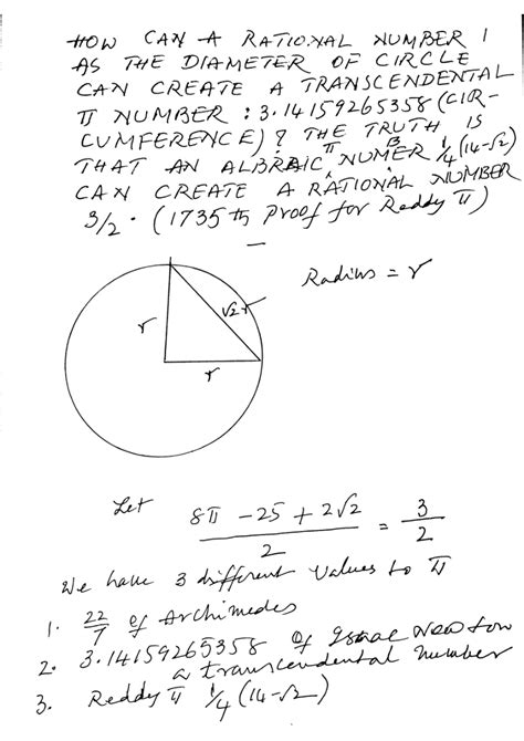 Pdf How Can A Rational Number 1 As The Diameter Of Circle Can Create