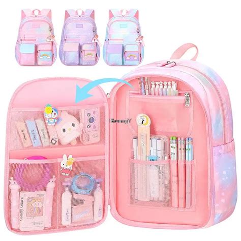 여아용 학교 책가방 방수 초등 학교 가방 어린이 학생 배낭 인쇄 1 6 학년용 Aliexpress