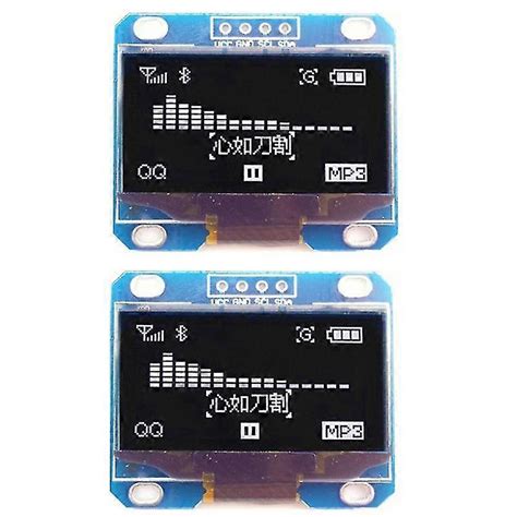 2pcs 1 3 inch iic i2c serial 128x64 sh1106 oled lcd display lcd module for avr pic stm32 font