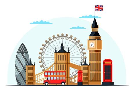 Uk Cityscape Stock Illustrations 5455 Uk Cityscape Stock