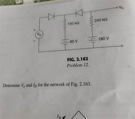 Fig 2162 Problem 12 Determine V O And I D For The Network Of Fig