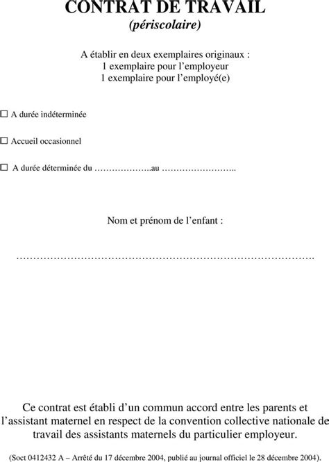 Contrat De Travail Periscolaire Pdf Telechargement Gratuit En 2022