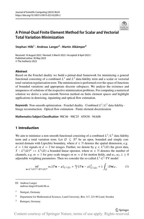 Pdf A Primal Dual Finite Element Method For Scalar And Vectorial