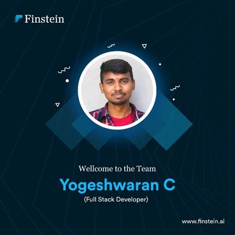 yogeshwaran c on linkedin fullstackdeveloper finstein developer