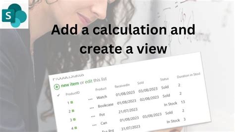 A Woman Looking At Her Cell Phone With The Text Add A Calculator And