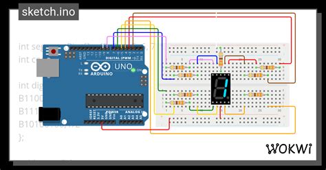 7 Segment Displaycommon Anode Copy Wokwi Esp32 Stm32 Arduino