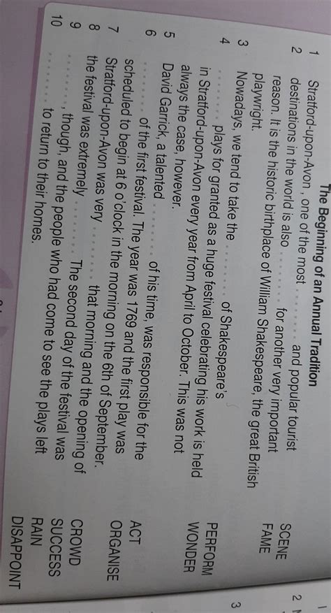 Прочитайте текст и преобразуйте слова напечатанные заглавными буквами в конце строк так чтобы