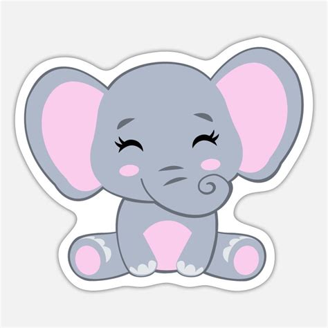 Pegatinas de elefante Diseños únicos Spreadshirt