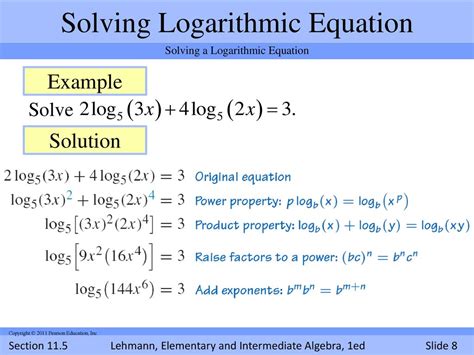 More Properties Of Logarithms Ppt Download