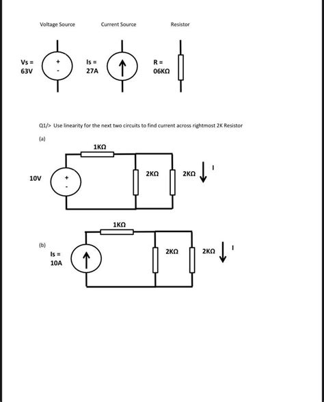 Solved Q1 Use Linearity For The Next Two Circuits To Find