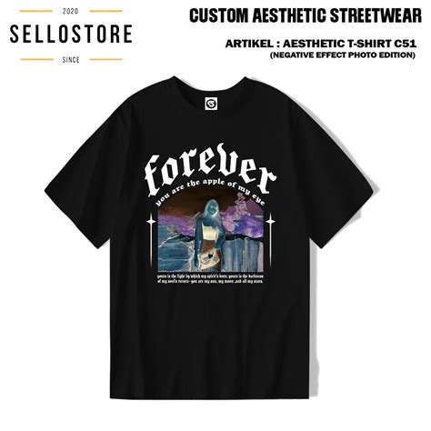 Jual Kaos Custom Foto Aesthetic Kaos Sablon Satuan Kaos Sablon