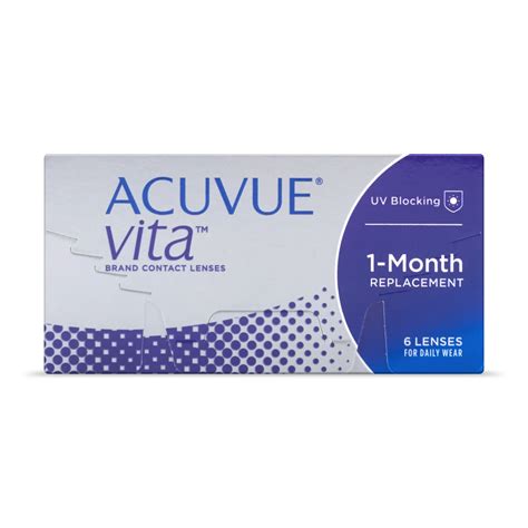 Acuvue Vita Contact Lens 6 Lens Pack For Monthly Use For Eyes Optical