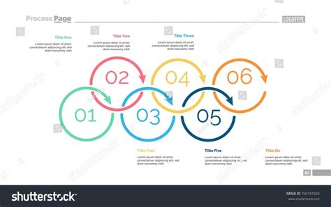 Process Diagram Six Elements Slide Stock Vector Royalty Free 760181833 Shutterstock