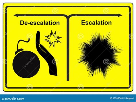 Escalation Or De Escalation Stock Illustration Illustration Of