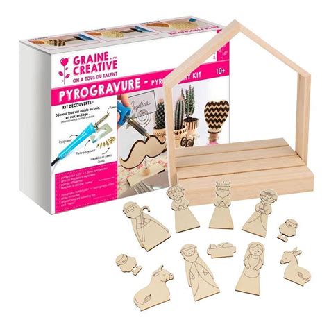 Pyrography Box Wooden Crib To Decorate
