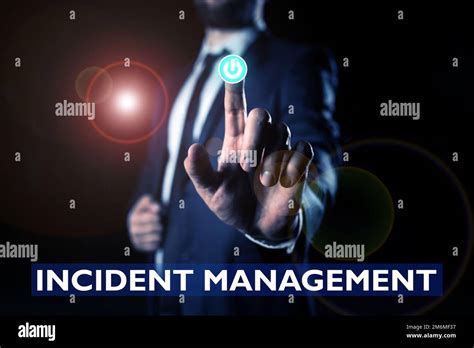 Text Caption Presenting Incident Management Word For Process To Return Service To Normal
