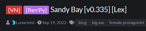 Vn Renpy Sandy Bay [v0 87] [lex] F95zone