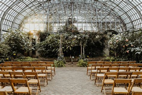 Garfield Park Conservatory Wedding Elly Daniel Ferris Twine