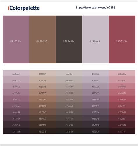 1 Latest Color Schemes With Mountbatten Pink And Copper Rust Color Tone