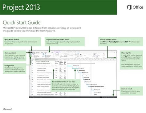 microsoft project 2013 quickstart pdf