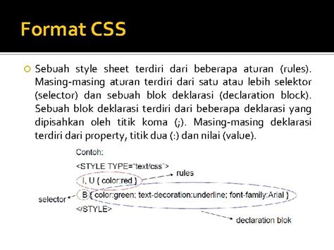 cascading style sheet css dan html form pengembangan