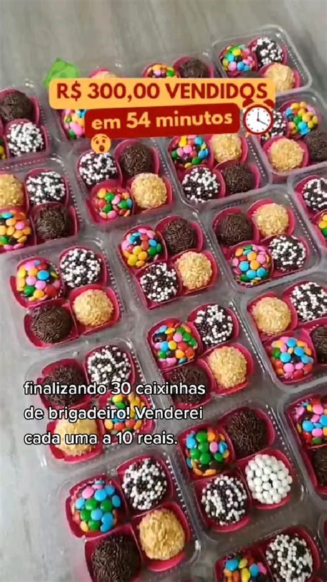 Doces Para Vender Na Rua Receitas Caixa De Brigadeiro Brigadeiro