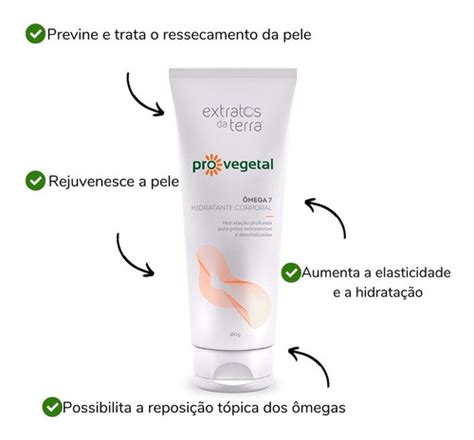 Pro Vegetal Creme Massagem Ômega 7 180g Extratos Da Terra