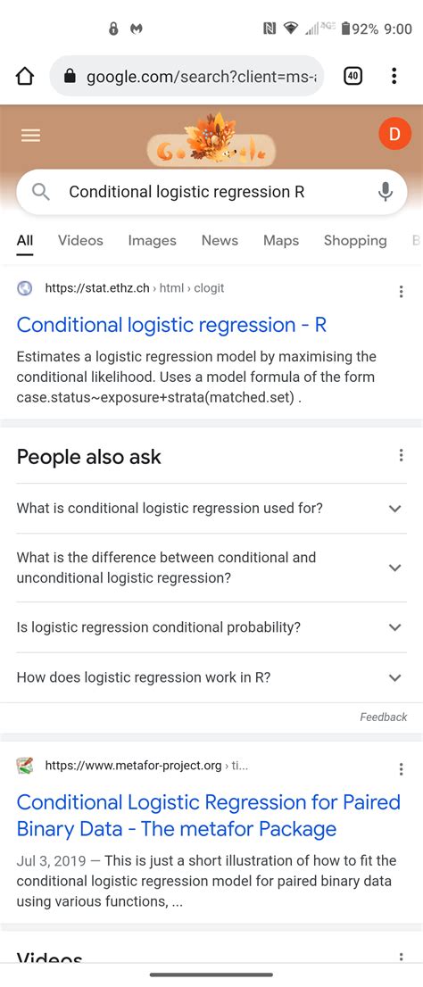 conditional logistic regression spss researchgate