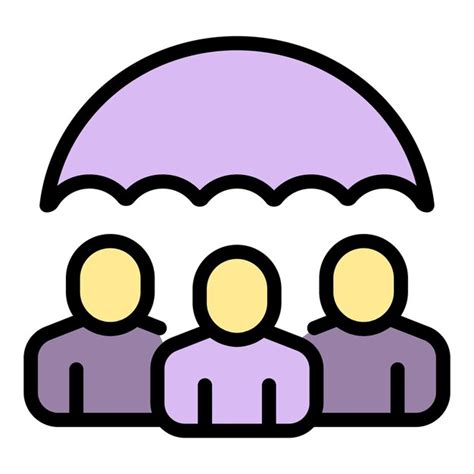 Icono De Grupo De Personas De Responsabilidad Contorno Icono De Vector