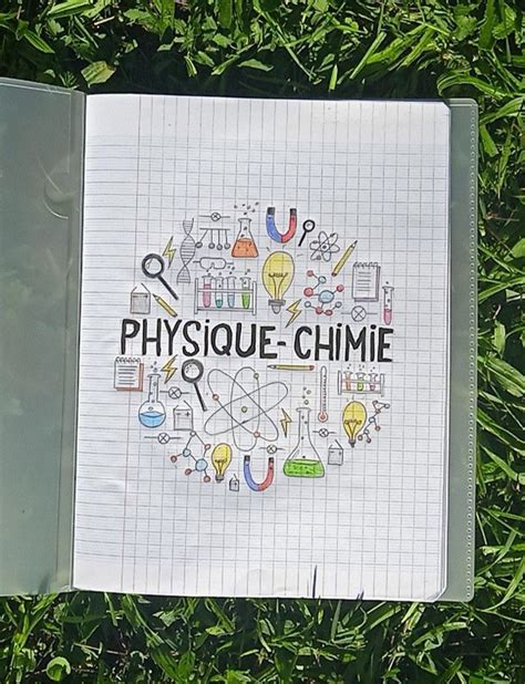 Page De Garde Physique Chimie Pages De Garde Cahiers Dessin De