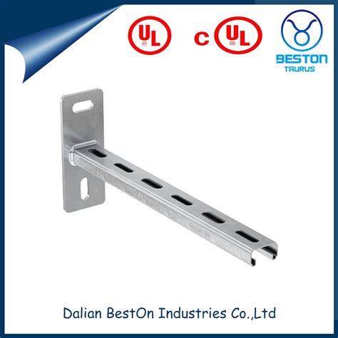 Dalian Beston Steel Galvanized C Shaped Unistrut Bracket Cantilever Carbon Steel Material